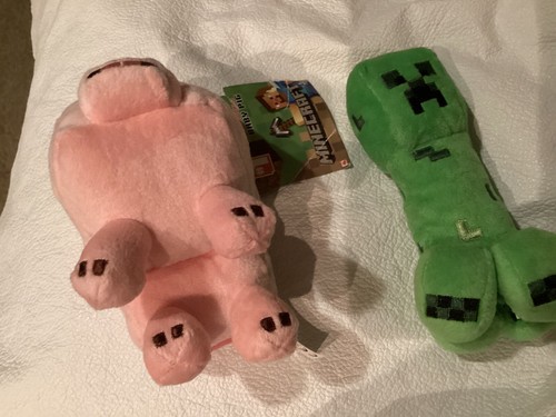 Minecraft Creeper Plush Stuffed Collectible Toy Mojang 2013 pig | eBay