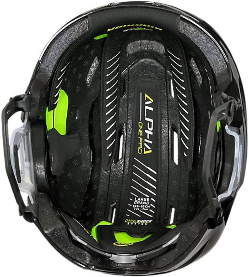 WARRIOR ALPHA ONE PRO (COMBO) BLACK HOCKEY HELMET - MEDIUM - BRAND NEW ...