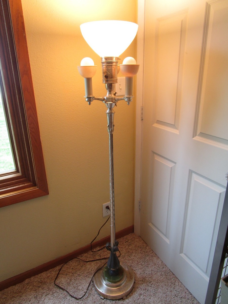 Early 1900s Torchiere Floor Lamp Early 1900's Masonic Lodge