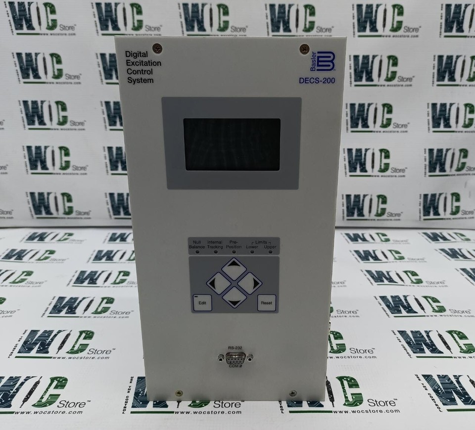 DECS-200-2C BASLER DIGITAL EXCITATION CONTROL SYSTEM SL NO H00240983 | eBay