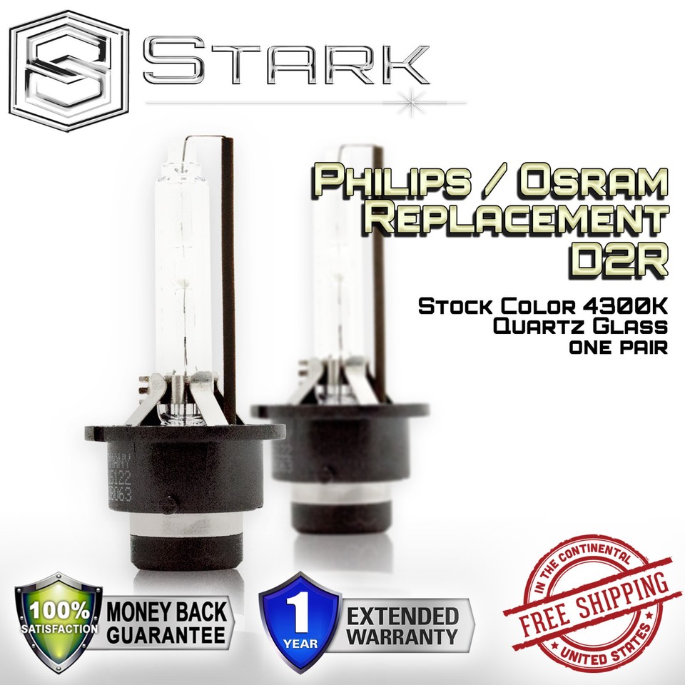 2x 35W Philips/OSRAM Replacement D2R OEM Xenon 4300K Headlamps Light ...