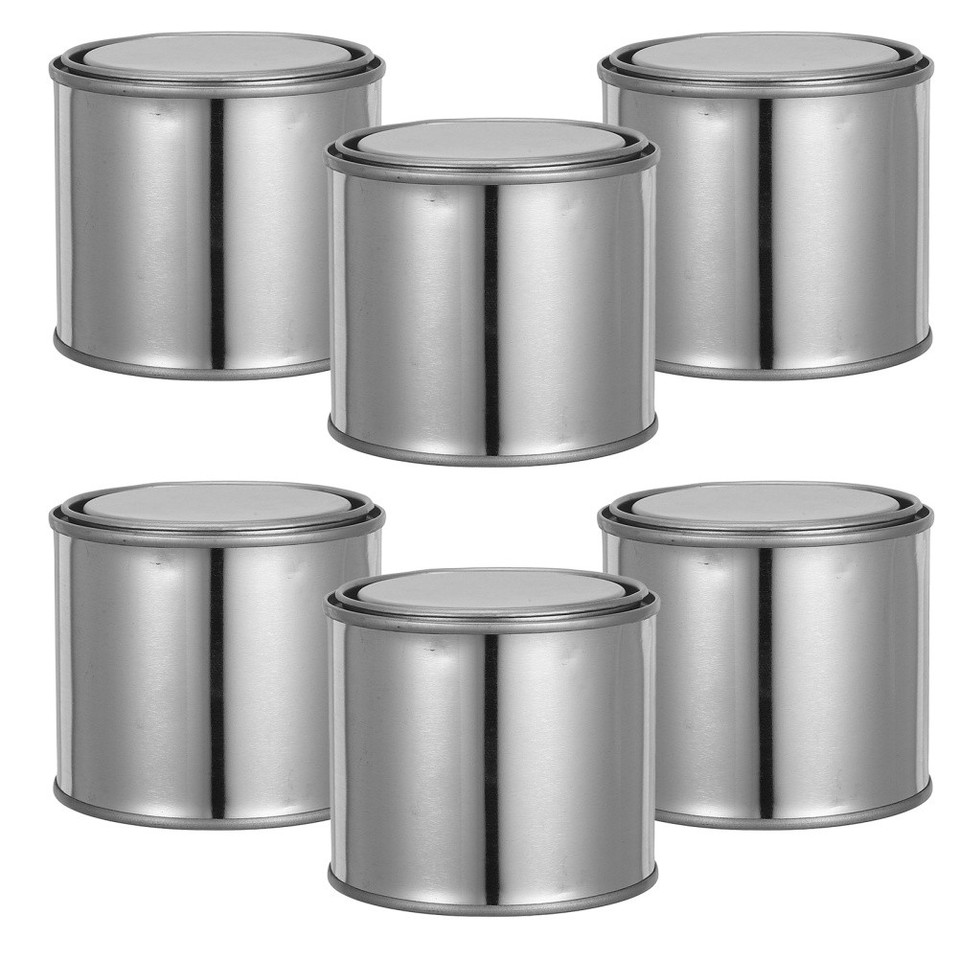 6pcs Iron Round Paint Cans Practical Paint Storage Can Durable Ink ...