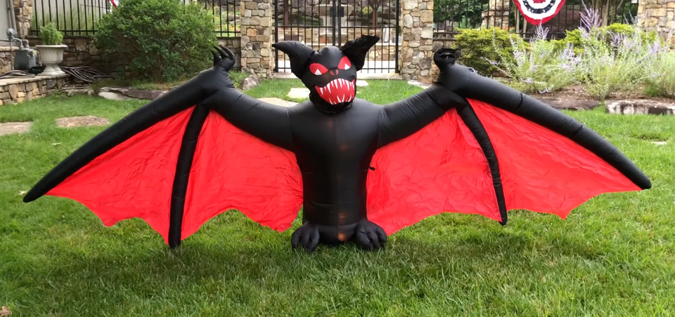 Gemmy 12-ft Animated Lighted Bat Halloween Inflatable | eBay