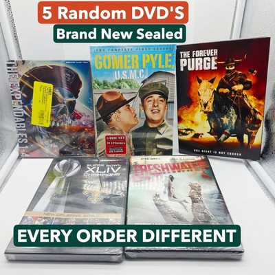 5 Random DVD Lot Brand New Sealed Mystery Movies Bundle No Duplicates ...