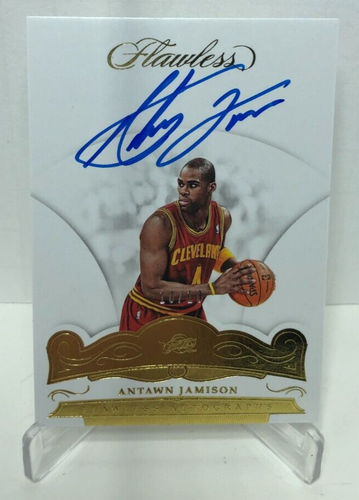 2017-18 Panini Flawless Autographs Gold #FA-AJ Antawn Jamison Auto 10/ ...