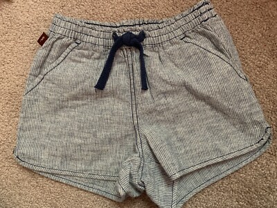 Girls Tea Collection Shorts Sz 4 Pinstripes Pockets Grey | eBay