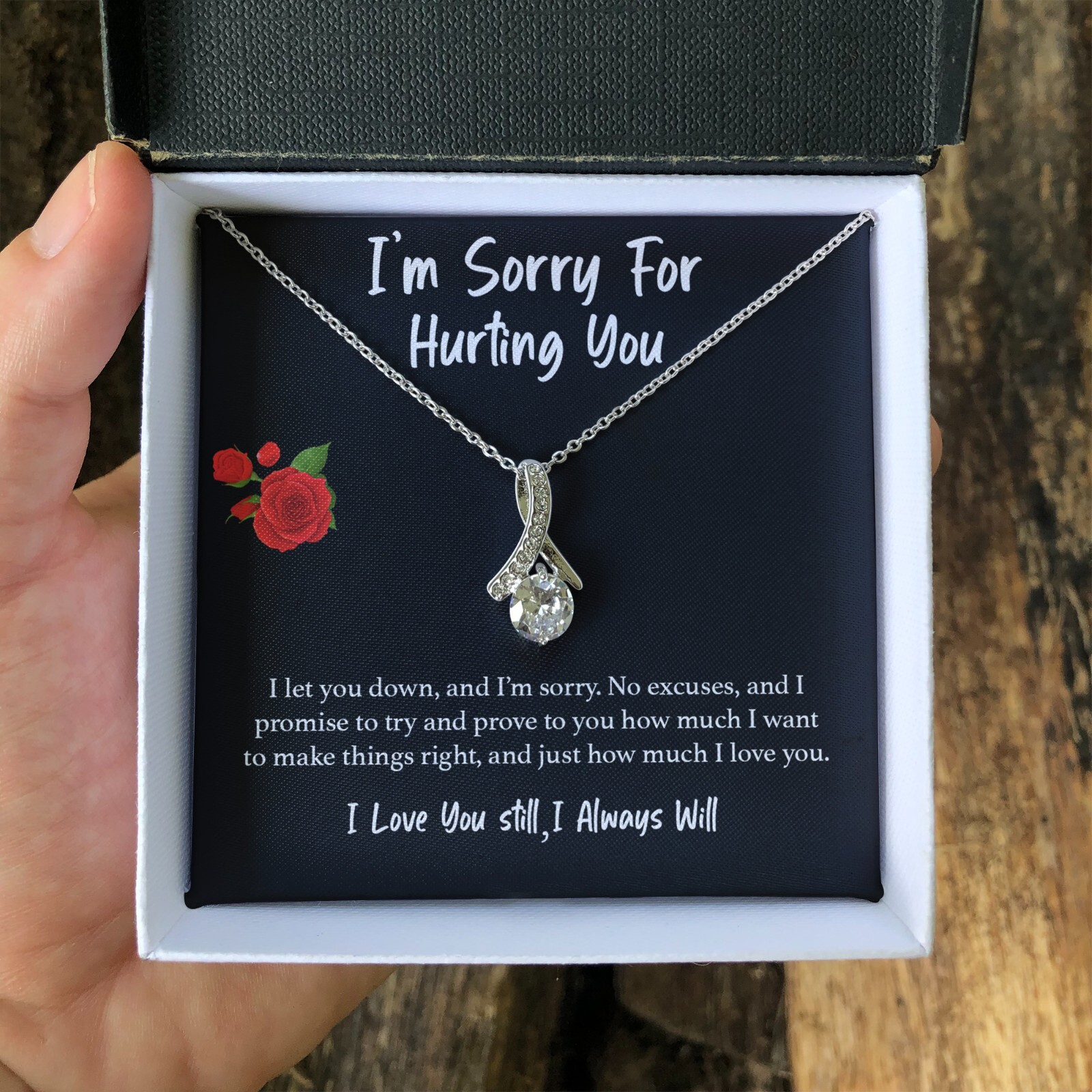 I'm Sorry Necklace Gifts, Apology Gifts For Her, Forgiveness Gift, Wife ...
