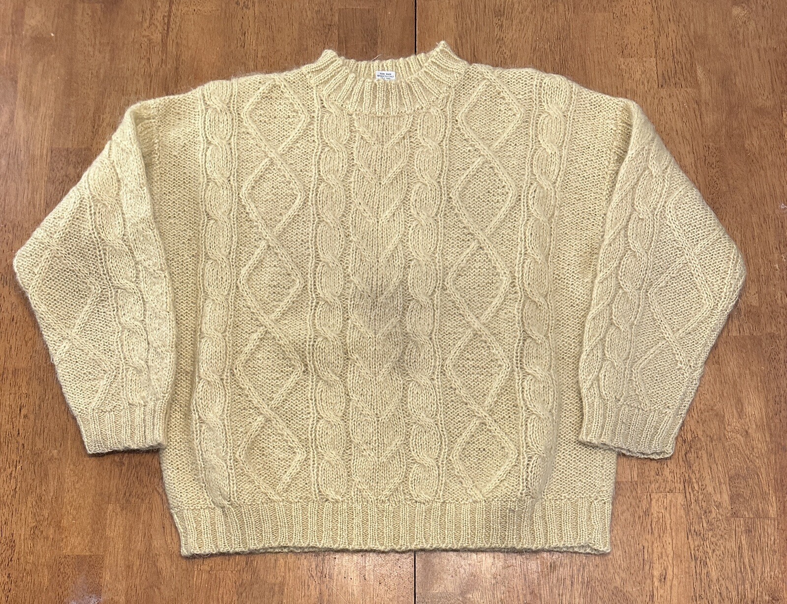 Vintage Compagnie International Limited Express Mohair Sweater Large Cable Knit | eBay