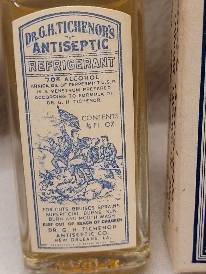 OLD SOUTHERN DR. G. H. TICHENOR'S UNUSUAL ORIGINAL LABEL & BOX AWESOME ...