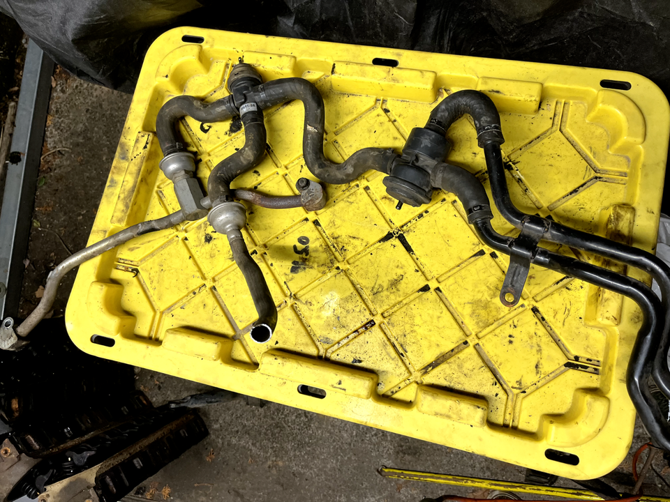 94-95 Ford 351W Smog Air Injection Hose Pipes Solenoids F-150 F-250 5.8 ...