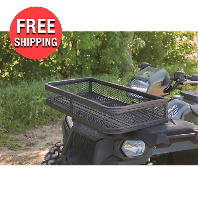 ATV Front Basket Universal UTV Rear Cargo Storage Powder-Coated ...
