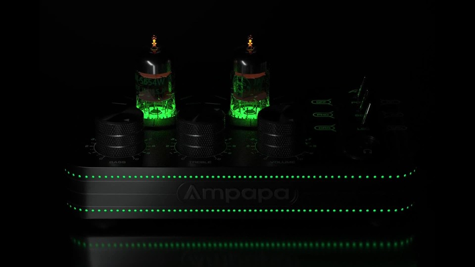 Ampapa A1 Mini 5654 Vacuum Tube Preamp Phono/Turntable Amplifier w/Tone ...