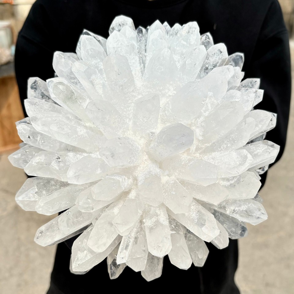 13.88LB New find white phantom crystal quartz cluster mineral specimen ...