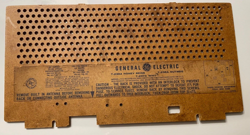 Back for GE models T-235A T-236A T-237A AM/FM radios | eBay