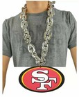 NFL San Francisco 49ers 3D Fan Chain Necklace Foam 2 in 1 | eBay