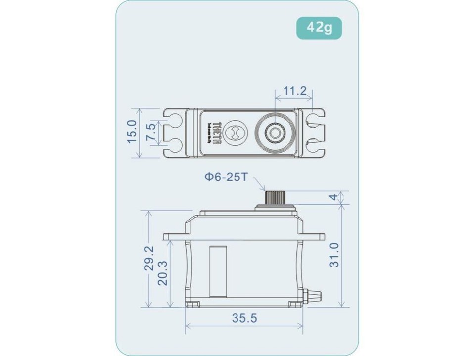 Theta THM988 HV Torque Mini Brushless Servo : TS-THM988 | eBay