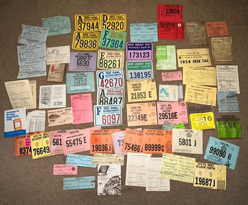 Huge Lot of 1950's-2010's PA, NJ, Delaware Deer, Hunting, Fishing ...