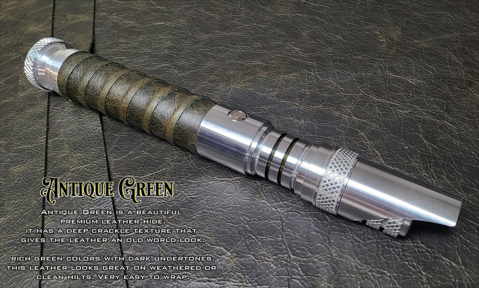 LEATHER WRAPS GENUINE COWHIDE 4FT. LIGHT SABER HILT WRAP, AXE, KNIFE ...