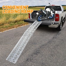 Oxlite Harley ATV Aluminum Tri Fold Loading Ramp Trailer Truck Hauling ...