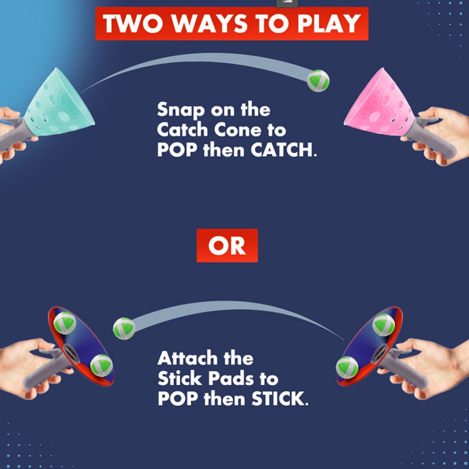 Toss and Catch Ball Set Interactive Sports Toy with Light Toss Catch ...