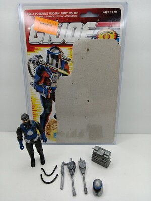 1990 Hasbro GI Joe Laser Viper Cobra Figure COMPLETE with Full Cardback ...