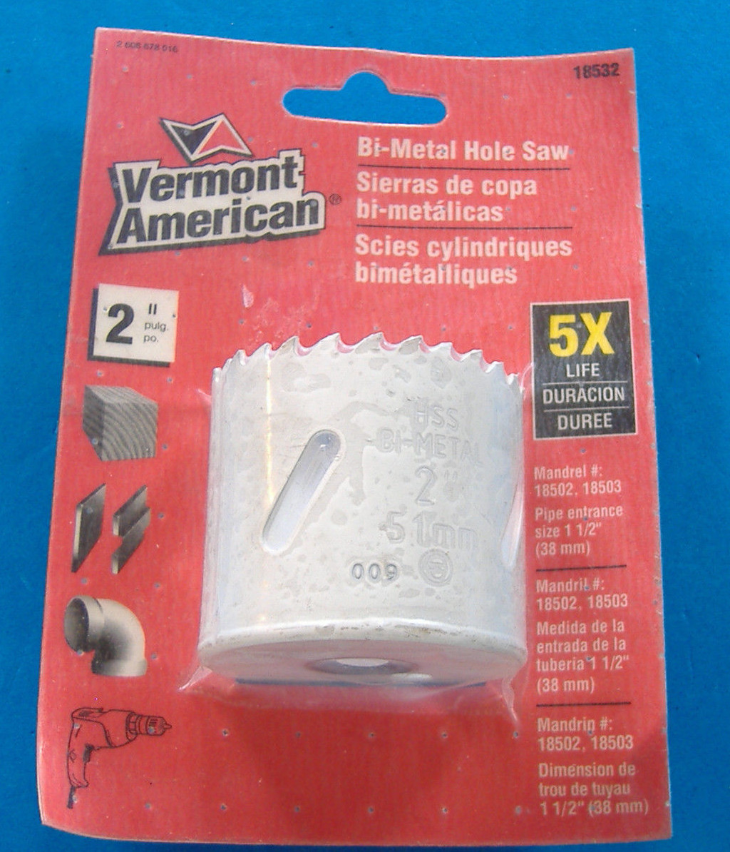 VERMONT AMERICAN 2" BIMETAL HOLE SAW #18532 | eBay