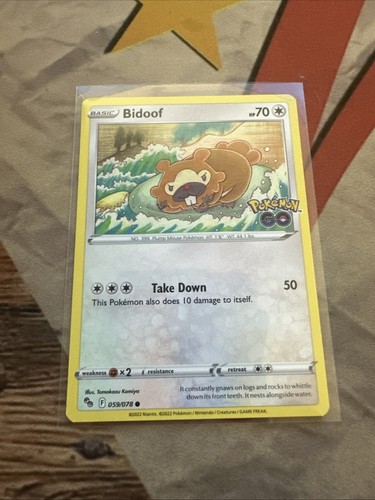 MTG Bidoof 059/078 Pokémon GO Regular #059 | eBay