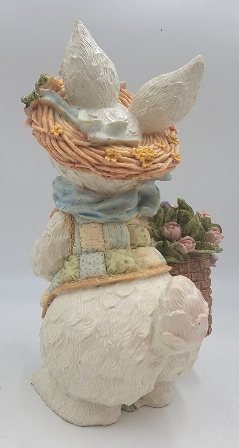 Bunny & Me Rabbit Holding Basket Flowers Chicks Hat Scarf Jacket w ...