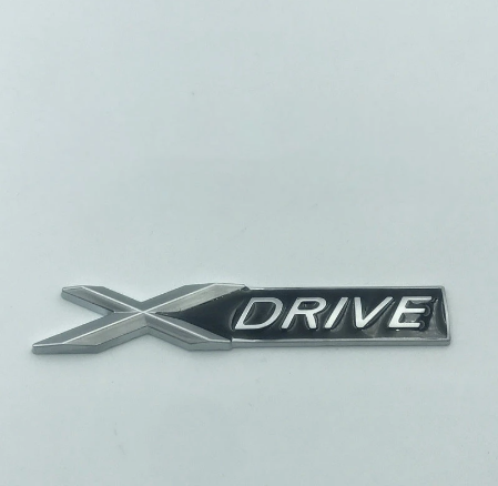 2pcs Matte Silver X-Drive Rear Emblem Badge Sticker For BMW XDrive ...