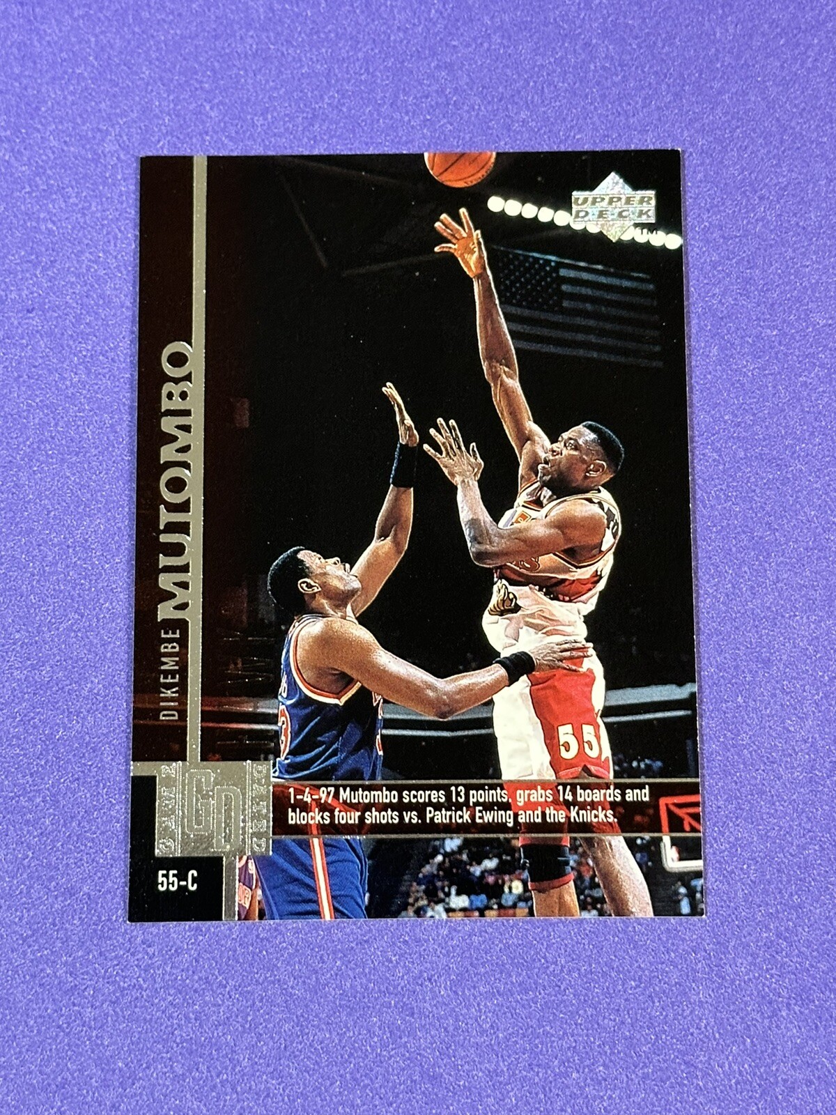 1997-98 Upper Deck Dikembe Mutombo “Game Dated” #4 Atlanta Hawks (A) | eBay