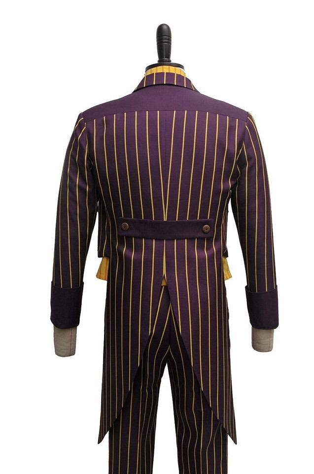 Batman Cosplay Arkham Asylum Joker Stripe Suit Costume Halloween new ...