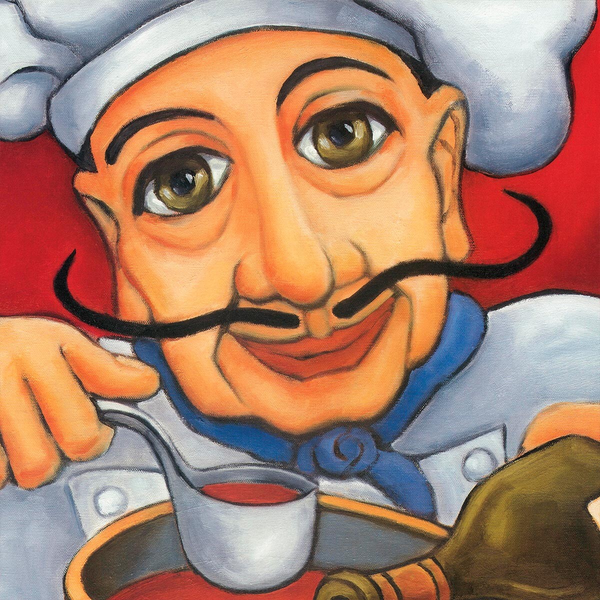 39W"x19H" EDUARDO by WILL RAFUSE - FOOD CHEF KITCHEN CHOPPED GOOD EATS ...