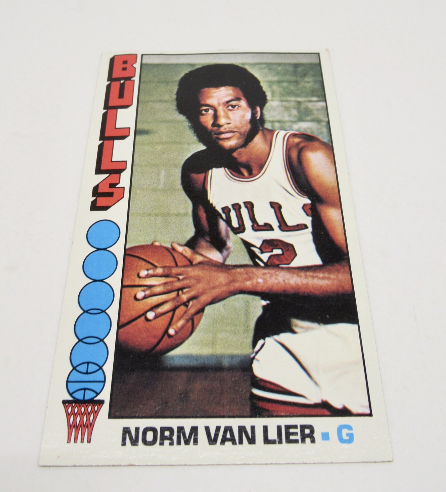 Chicago Bulls 1976 Topps Norm Van Lier Large /Tall NBA Basketball Card ...