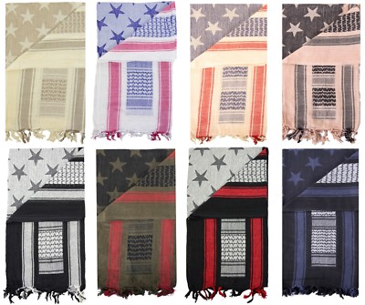 Mato & Hash Stars and Stripes Military Shemagh Tactical 100% Cotton ...