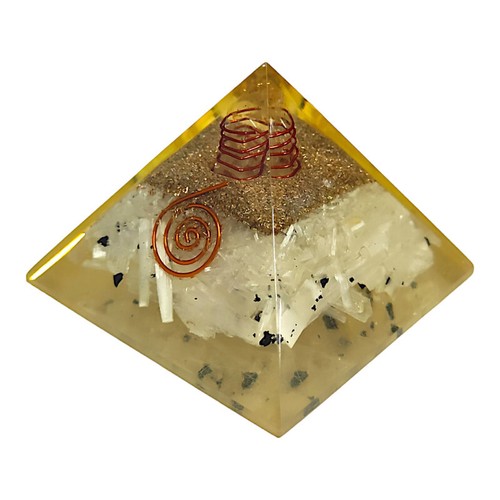 65-70 MM Crystal Pyramid Orgone Selenite Energy Generator Powerful ...
