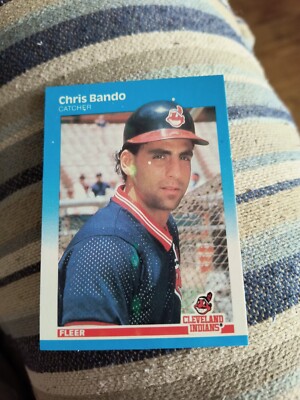 CHRIS BANDO 1987 FLEER GLOSSY #243 FREE SHIPPING | eBay