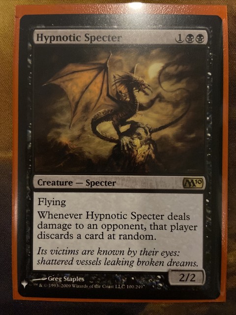 MTG Hypnotic Specter Mystery Booster - Magic 2010 100/249 Regular Rare ...