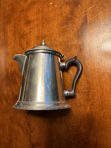 Vintage Kirk Stieff Pewter Creamer P 35 with a hinged- lid. Excellent ...