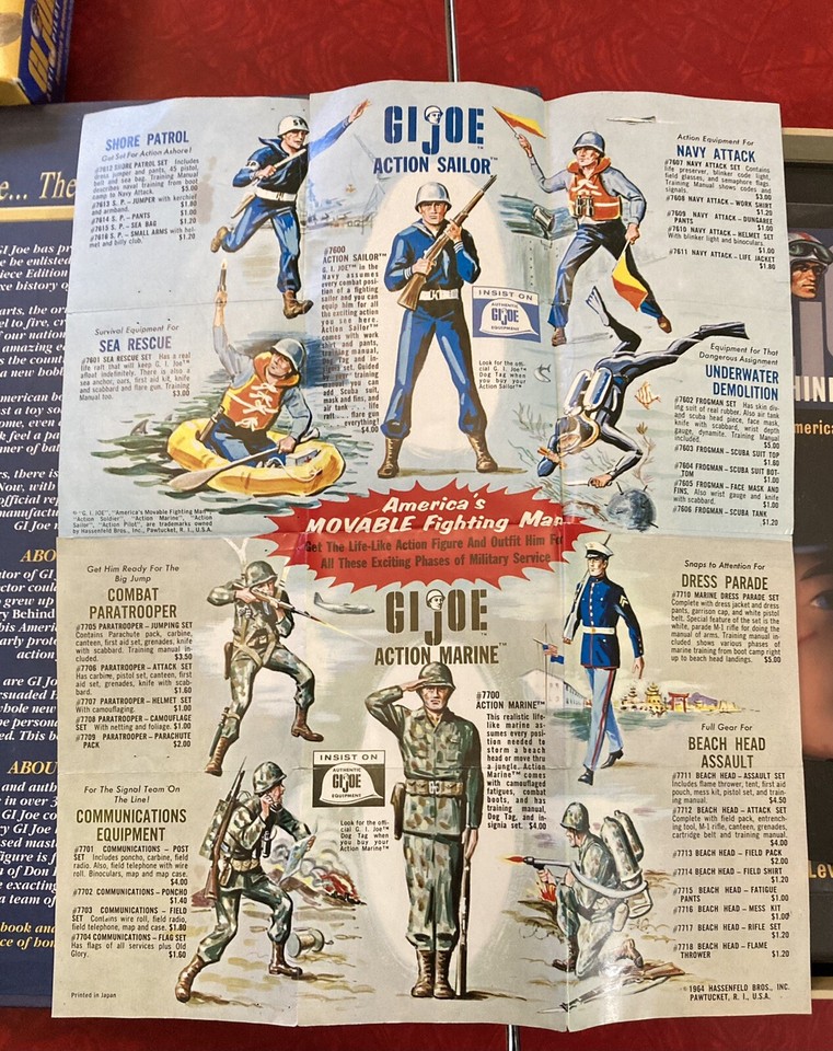 Vintage 12” GI Joe w/scramble In Masterpiece Pilot + Don Levin ...