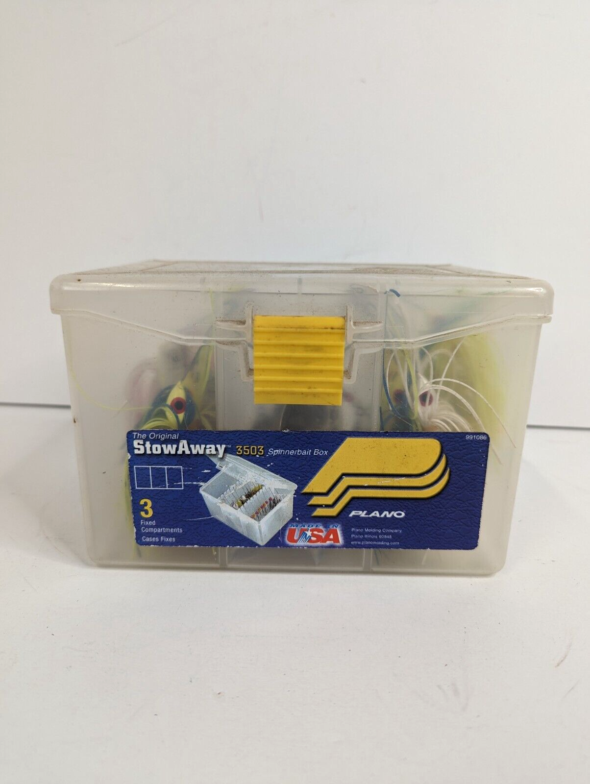 Jig Head Spinner Bait/Fishing Lures Various Colors Lot of 22 In Plano ...