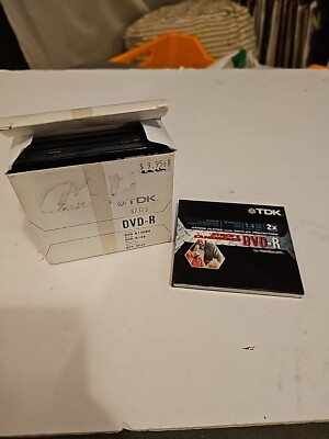 5x TDK CAMCORDER DVD-R DISC 30MINS 1.4GB VIDEO DVD-R14-A SINGLE SIDED ...