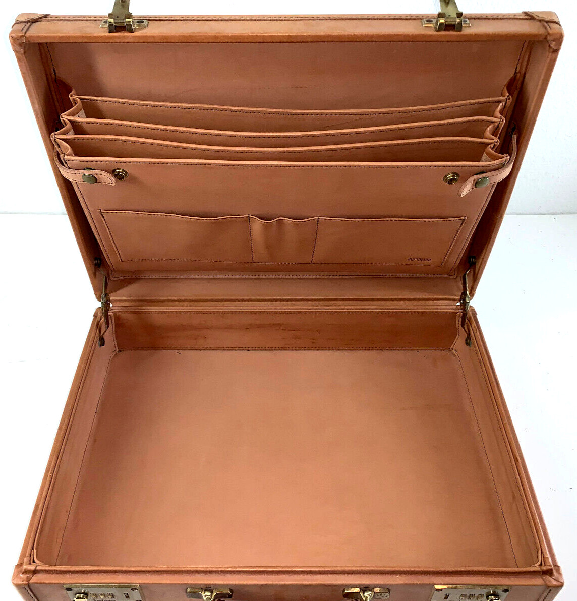 Hartmann Presidential Leather Briefcase - Gem