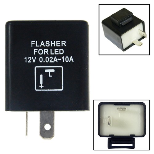 1pc 2-Pin Electronic LED Flasher Relay Fix For Turn Signal Light Hyper ...