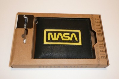 NASA Bifold Wallet Officially Licensed Logo Space Astronaut Buzz Aldrin ...