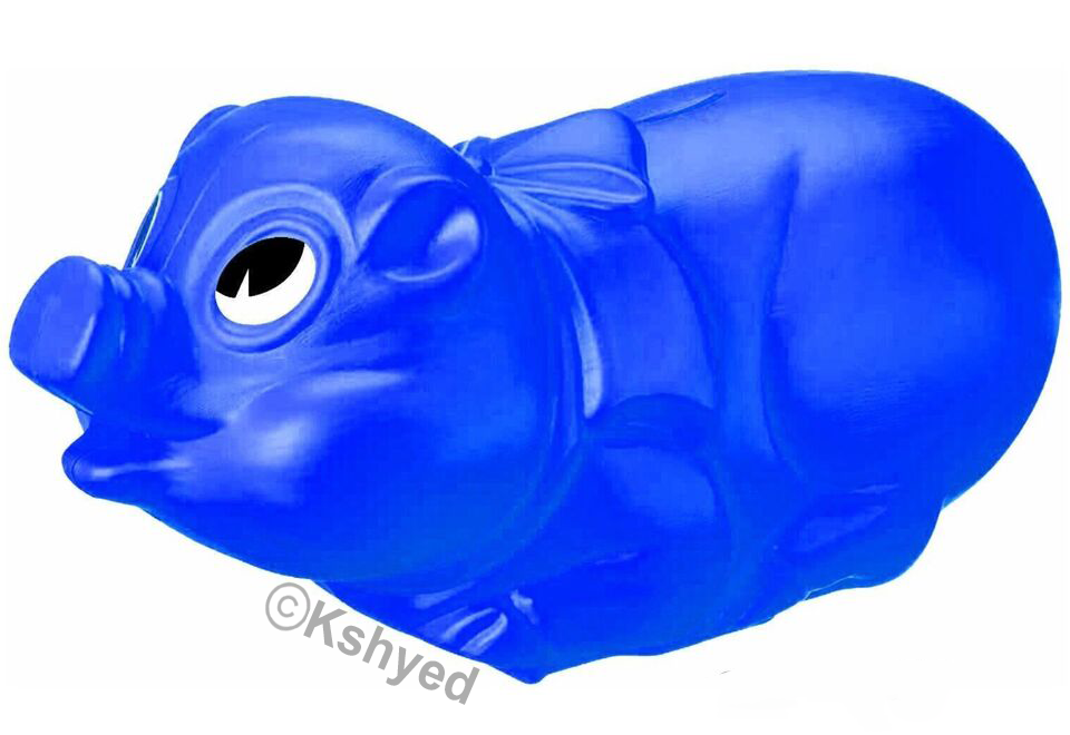 11" Plastic Piggy Banks Saving Money The Fun Way Tuff Pigs, Assorted ...