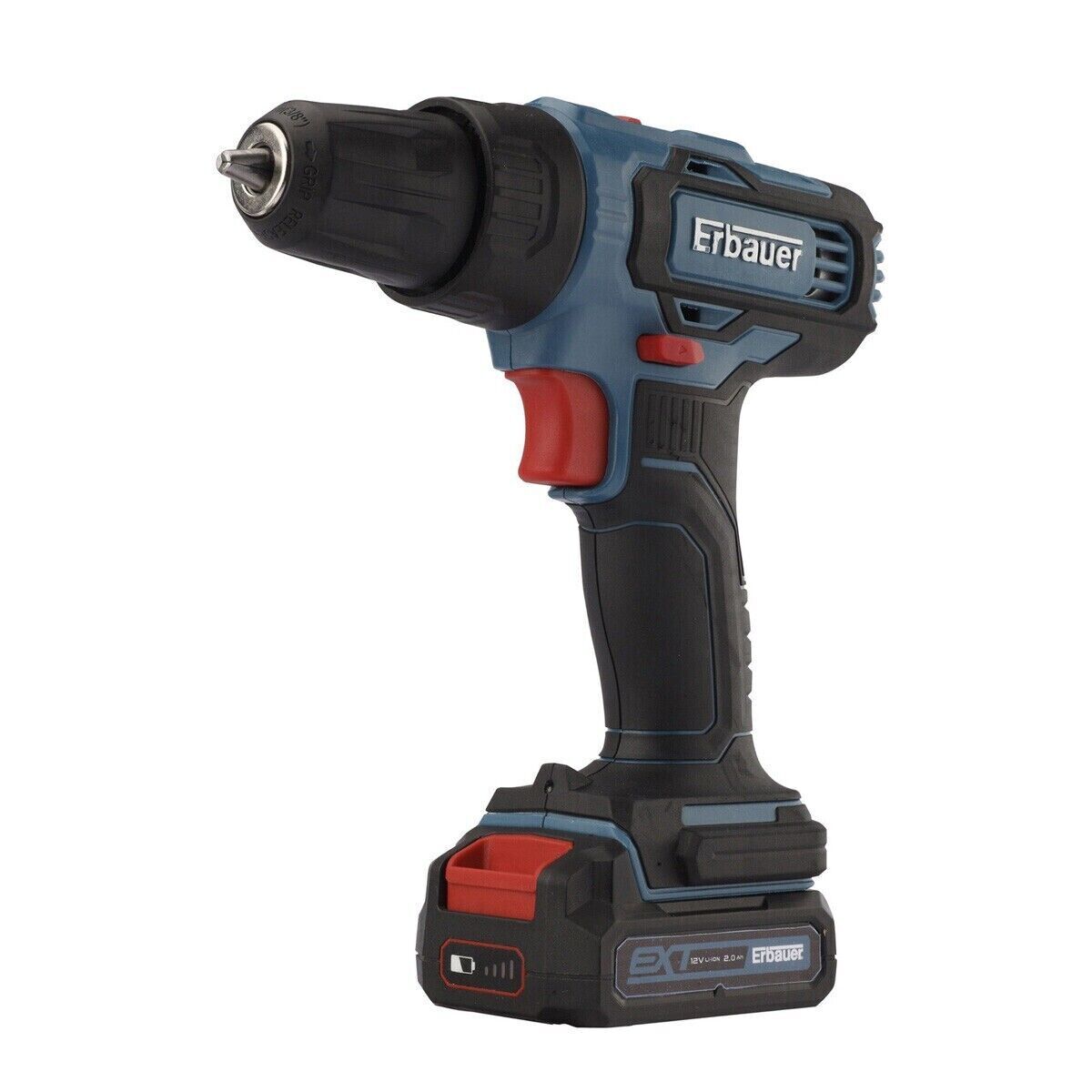 Erbauer EDD12-Li-2 12V 2x 2Ah Li-ion Cordless Drill Driver for sale ...