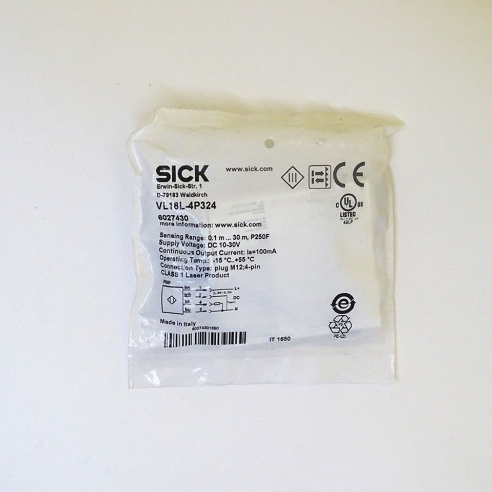 1PC NEW SICK Photoelectric Sensor VL18L4P324 SMBR-8-16 175094 Free ...