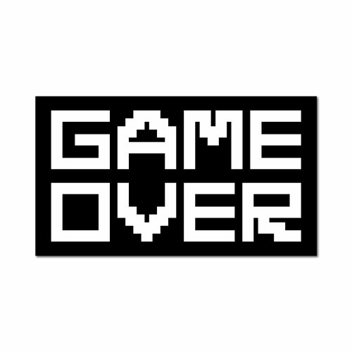 You Died Game Over Sticker Decal Funny Player Gaming Pc Console Nerd ...