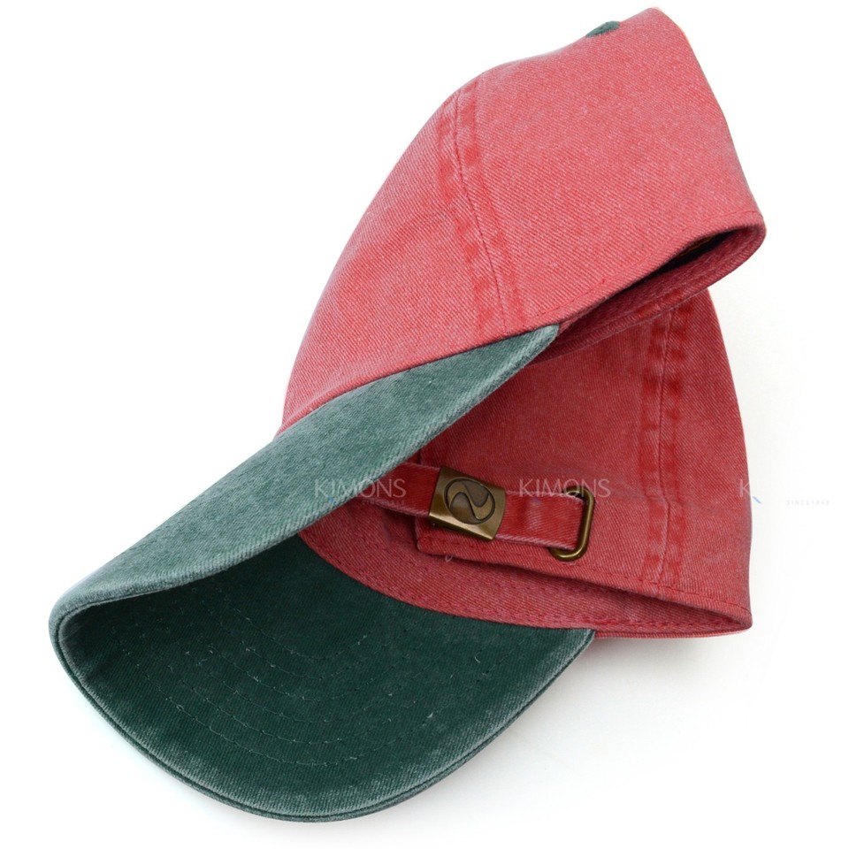 Pigment Dyed Baseball Ball Cap Washed 2Two Tone Cotton Vintage Hat Dad ...