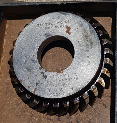 Gear skiving shaper cutter 8.5/10DP 20°DPA 30T HA 36°38' LEAD 14.9118 ...